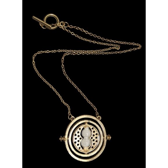Jewelry | Whimsical Fantasy Engraved Hourglass Gyroscope Pendant ...